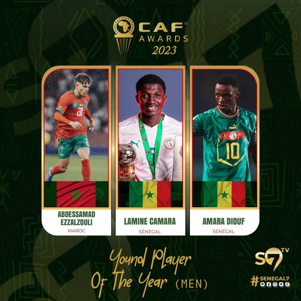 CAF Awards 2023 – Meilleur jeune joueur : Deux sénégalais parmi les 3 ...