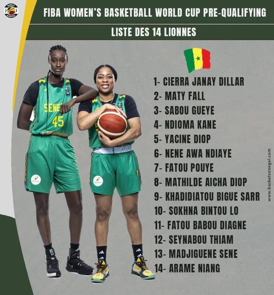 Mondial féminin 2026 : 14 joueuses retenues pour participer au tournoi de pré-qualification ...