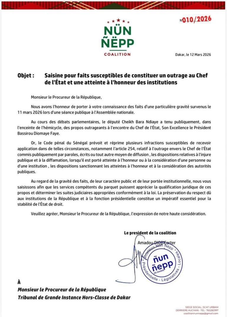 Propos de Cheikh Bara Ndiaye contre le Chef de l’État : Des leaders de ...